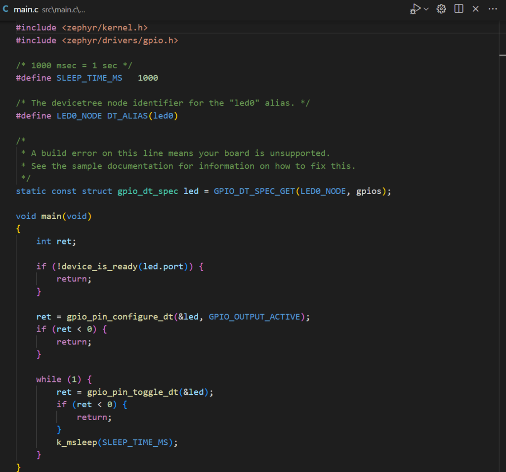 Dissecting the blinky sample – Nordic Developer Academy