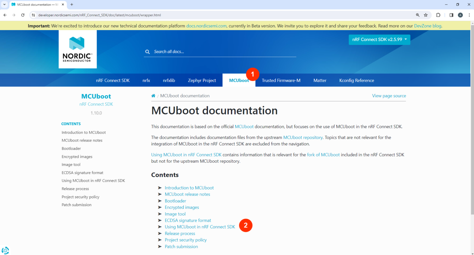 MCUboot, and relevant libraries - Nordic Developer Academy
