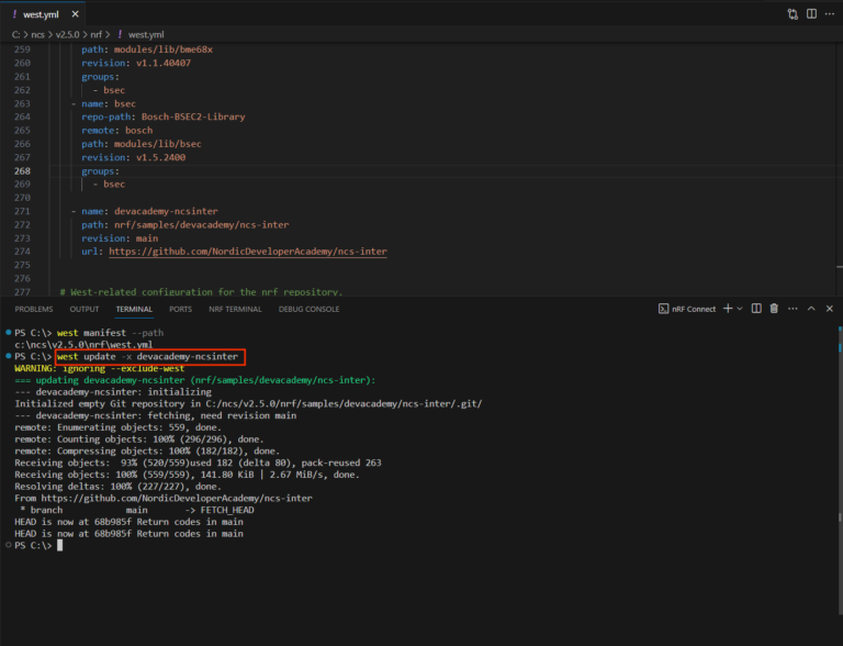 Exercise 1 - Exploring threads and ISRs - Nordic Developer Academy