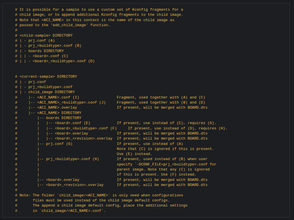 Sysbuild configuration - Nordic Developer Academy