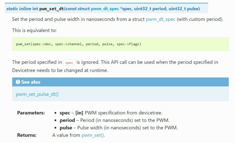 Zephyr PWM API - Nordic Developer Academy