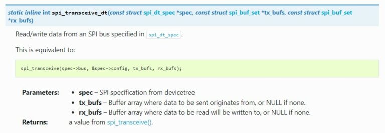 Zephyr SPI API - Nordic Developer Academy