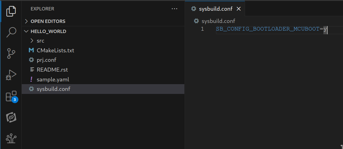 Sysbuild configuration - Nordic Developer Academy