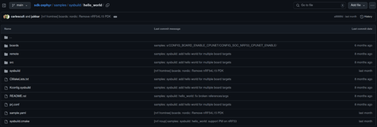 Sysbuild configuration - Nordic Developer Academy
